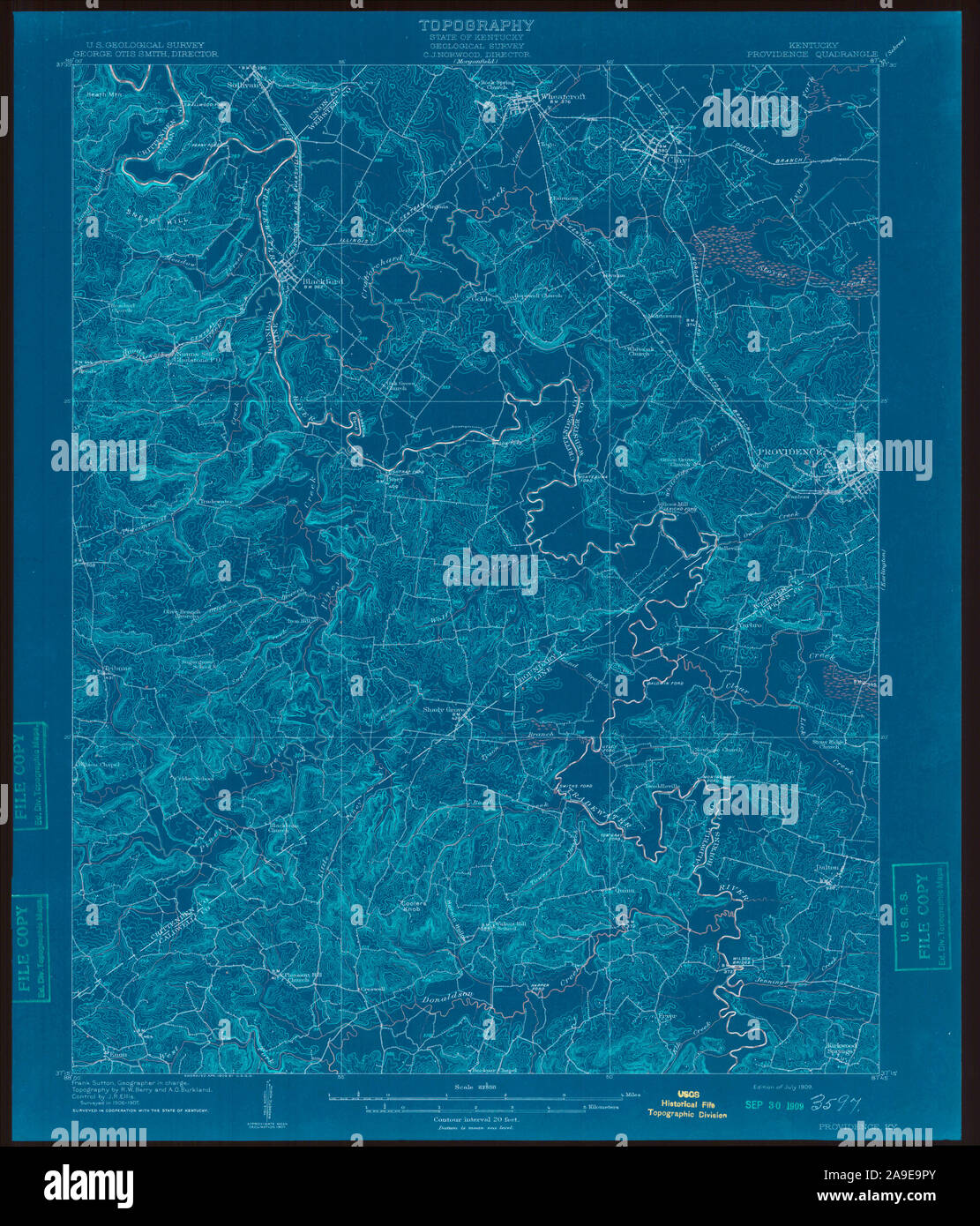 Providence kentucky map hi-res stock photography and images - Alamy