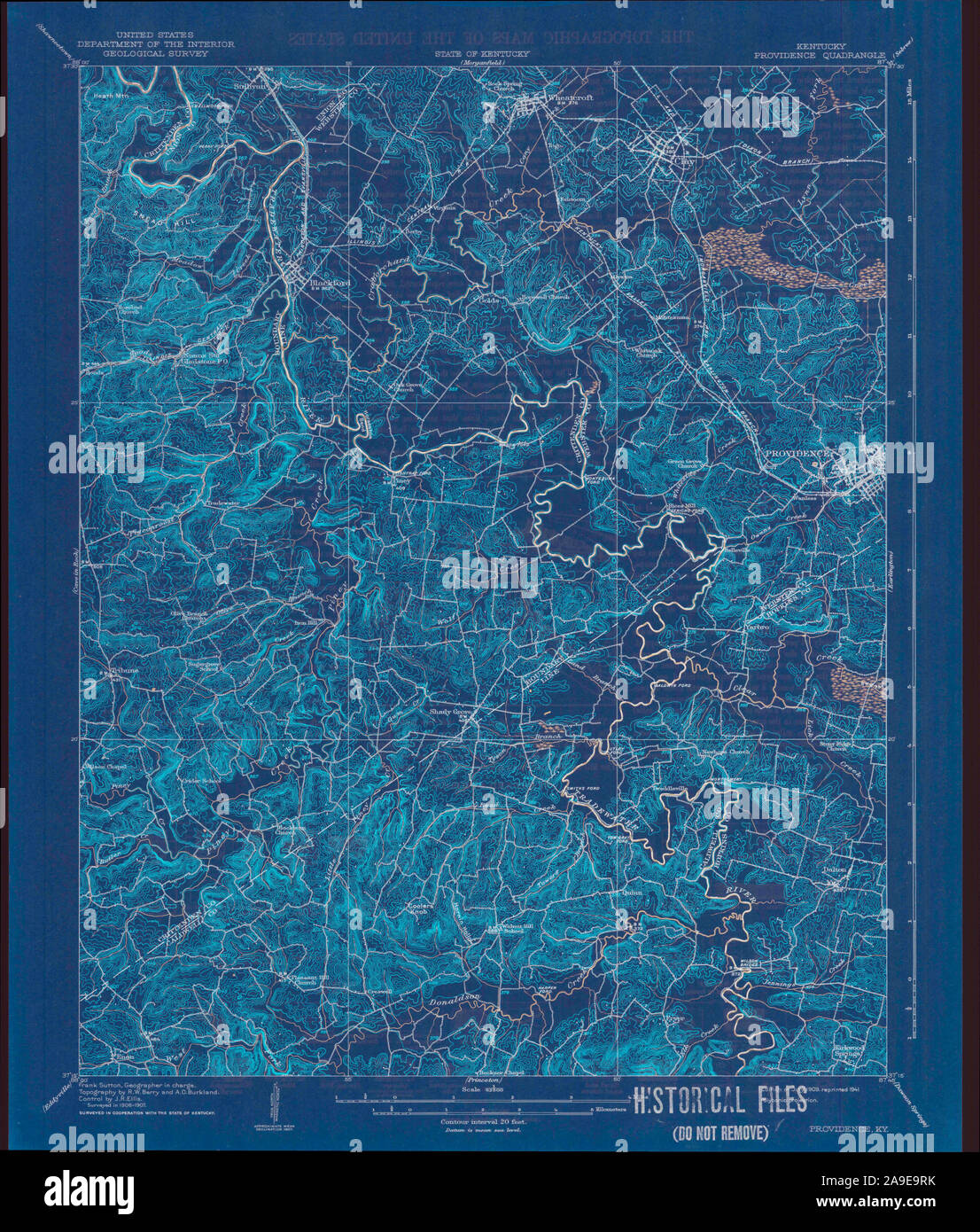 Providence kentucky map hi-res stock photography and images - Alamy