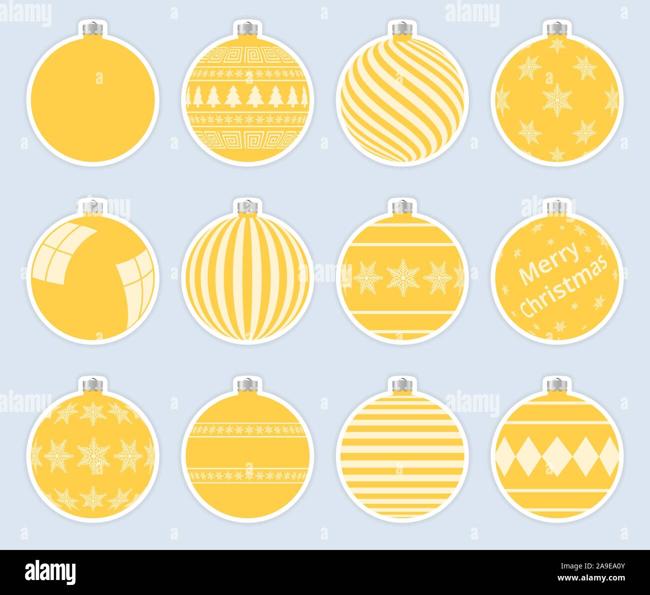 Collection christmas balls Stock Vector Images - Alamy