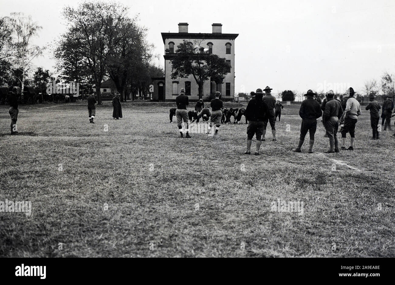 Football game at Washington Barracks, Washington, D.C. ca. 1918-1919 ...