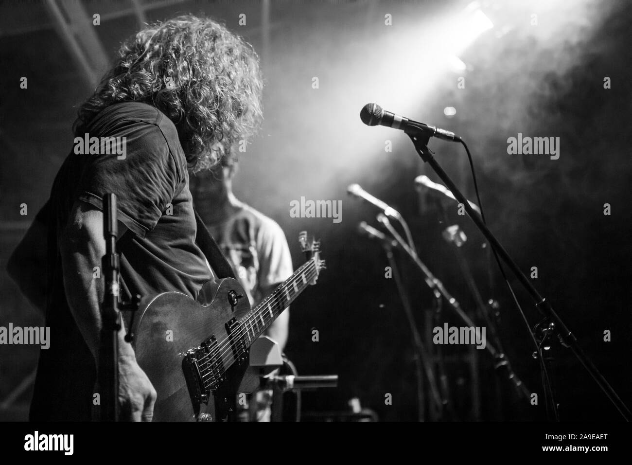 Rock pop folk band Black and White Stock Photos & Images - Alamy