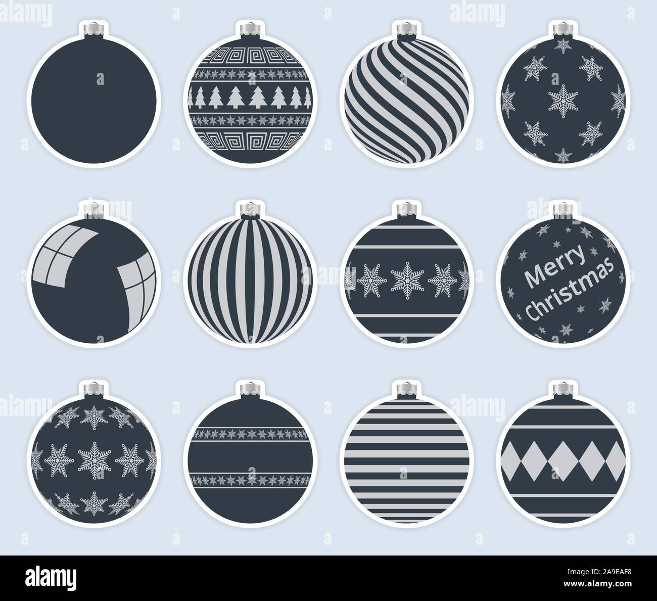 Magic dark christmas balls Stock Vector Images - Alamy