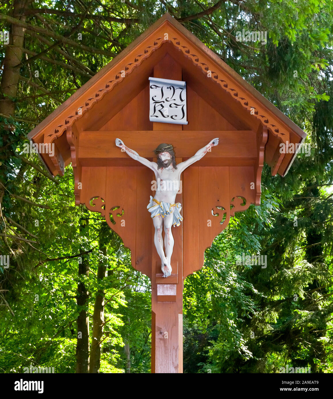 An image of a beautiful holy cross in bavaria germany Stock Photo - Alamy