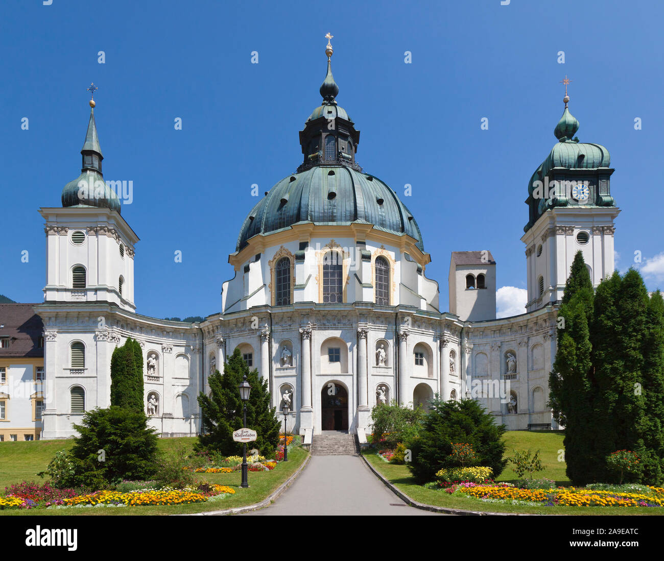 An image of the beautiful monastery in Ettal Stock Photo - Alamy