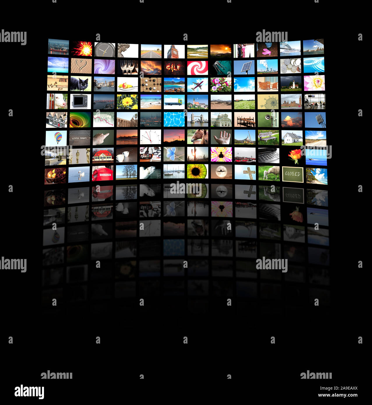 An illustration of a big TV panel Stock Photo - Alamy