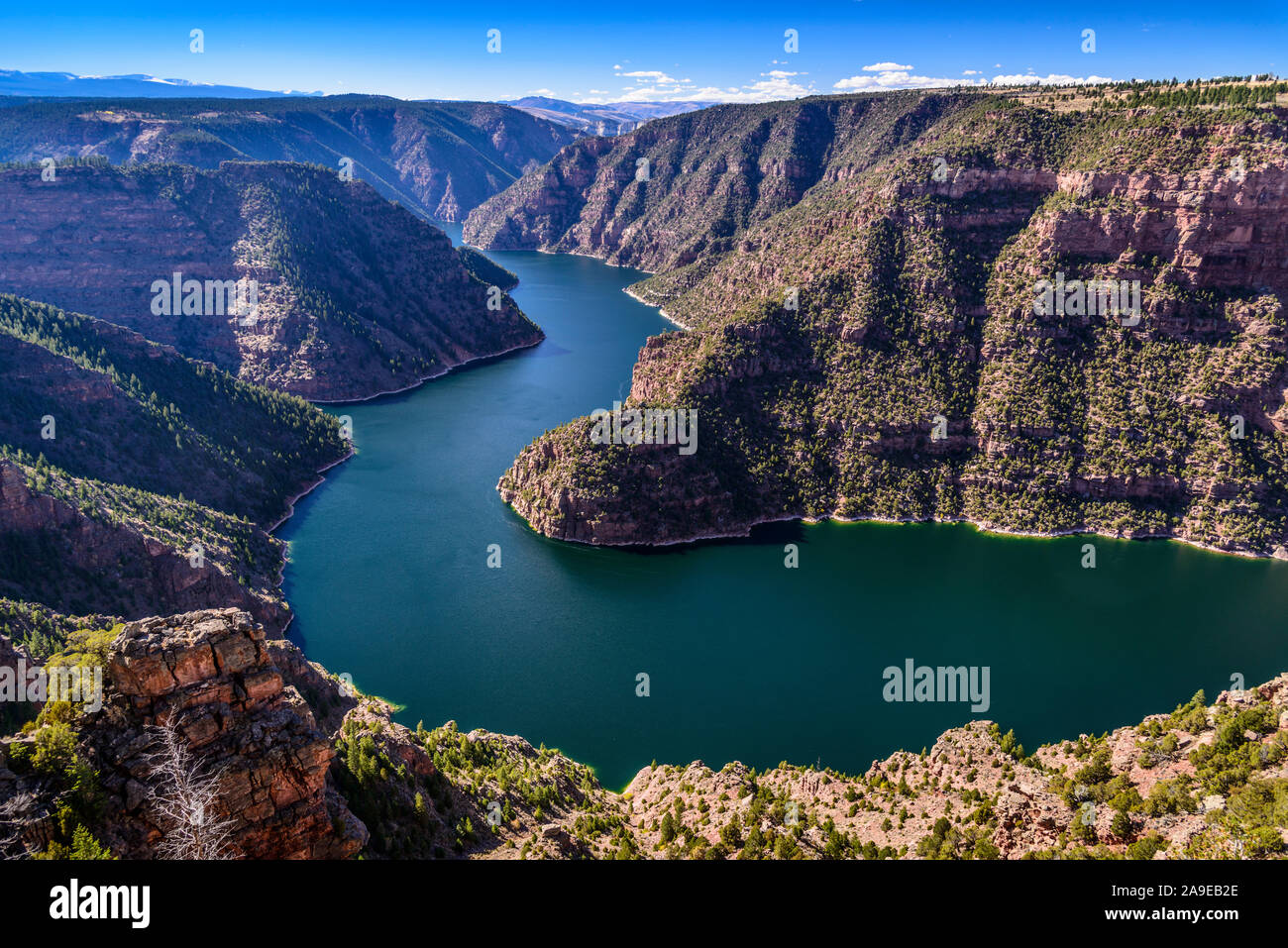 The USA, Utah, Dagett county, Manila, Flaming Gorge, Red canyon Stock ...