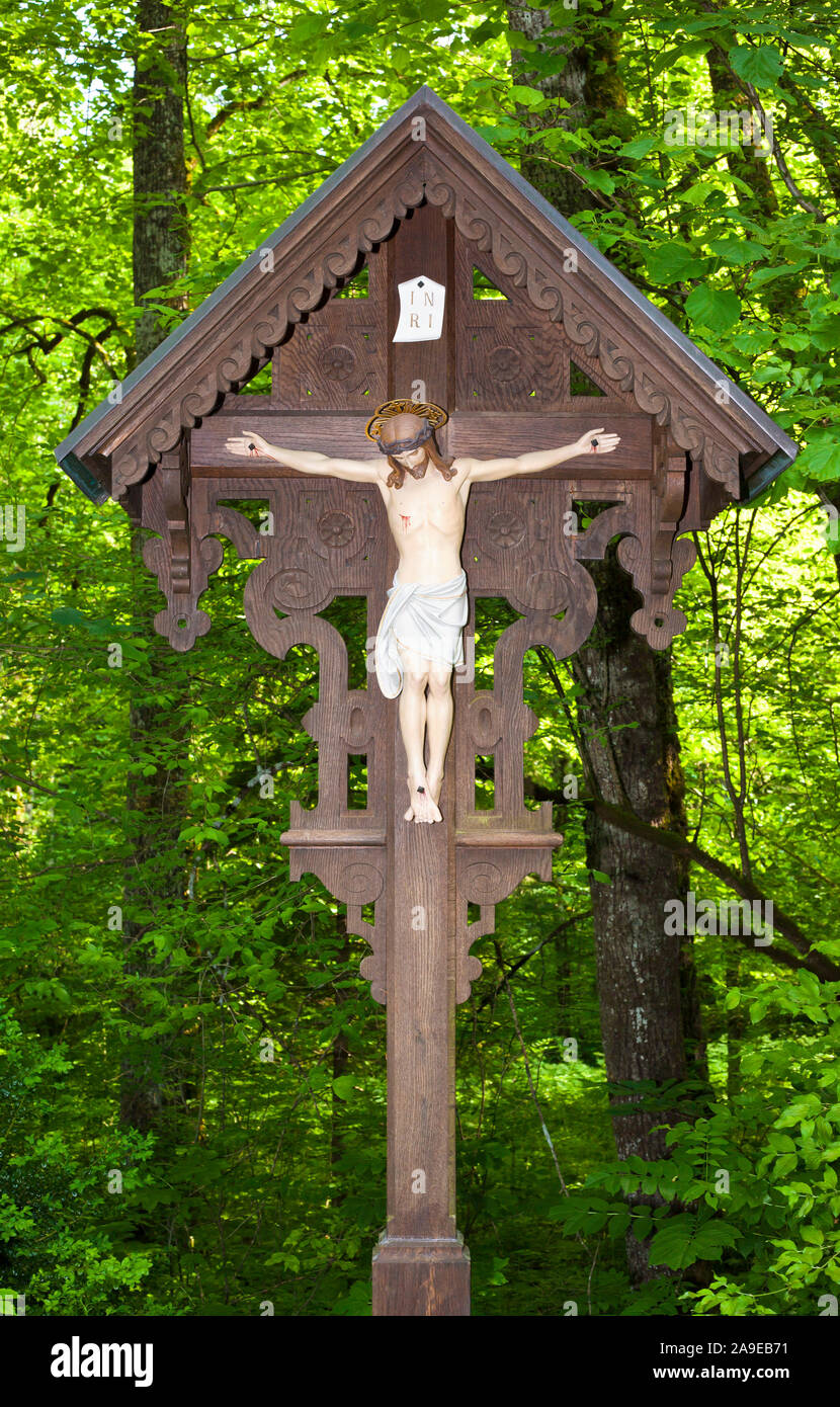 An image of a typical bavarian holy cross Stock Photo - Alamy