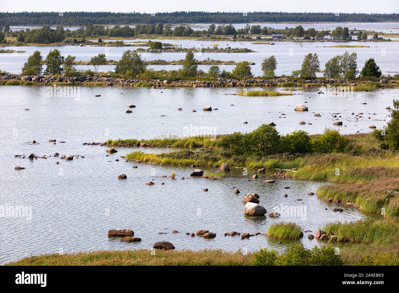 Finland, Kvarken, Björkö, Svedjehamn, coast, scenery, De Geer moraines ...
