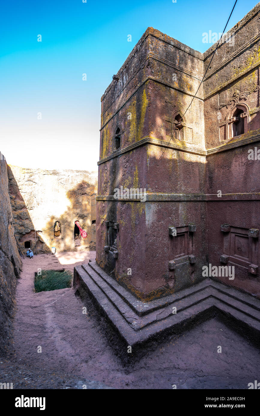 Lalibela, Ethiopia. Famous Rock-Hewn Church of Saint George - Bete ...
