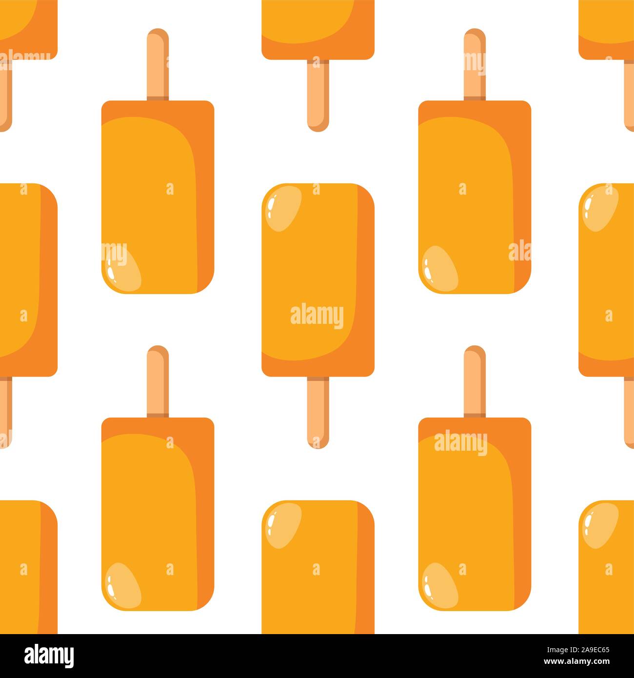 Bright flat seamless pattern with ice cream Stock Vector Image & Art ...