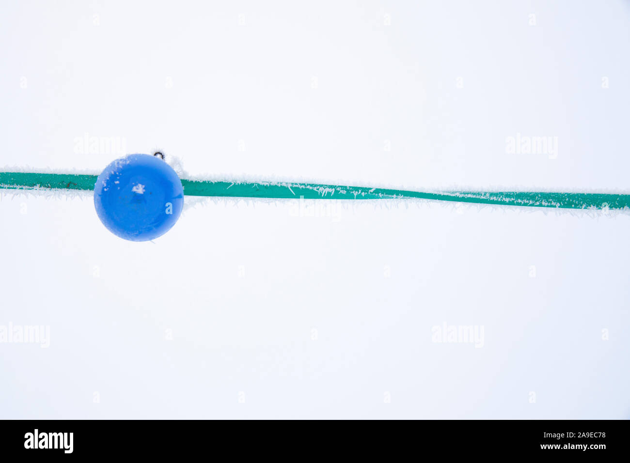 Fairy lights, light bulb, winter, hoarfrost Stock Photo - Alamy