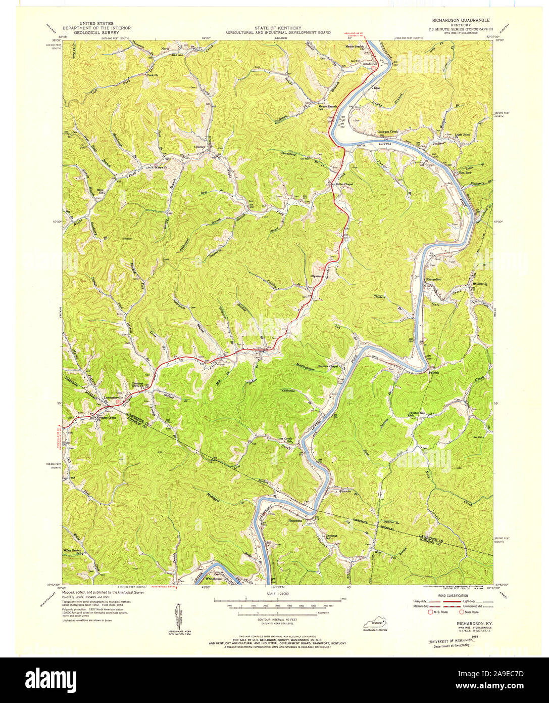 Map of richardson Cut Out Stock Images & Pictures - Alamy