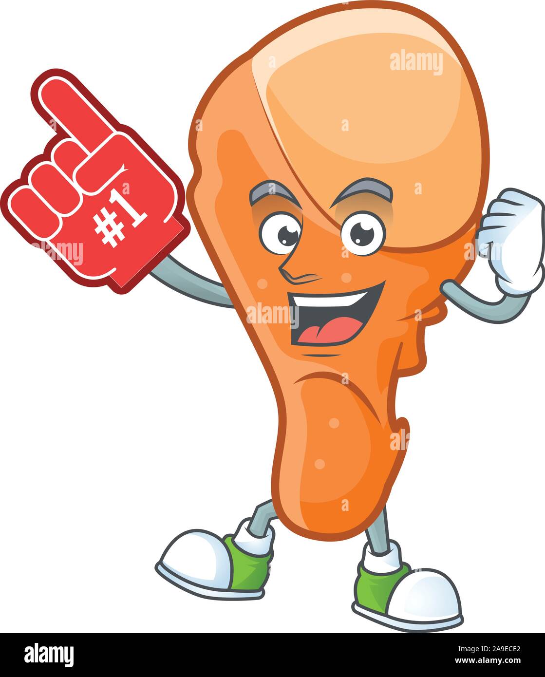 Chicken finger illustration Cut Out Stock Images & Pictures - Alamy