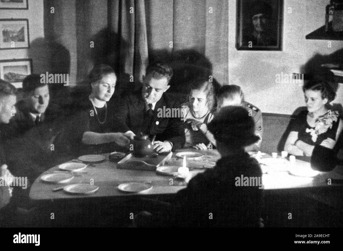 Eva Braun Collection (Album 2) - German family and friends around table ...