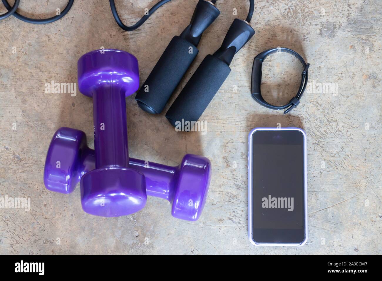 Exercise items hi-res stock photography and images - Alamy