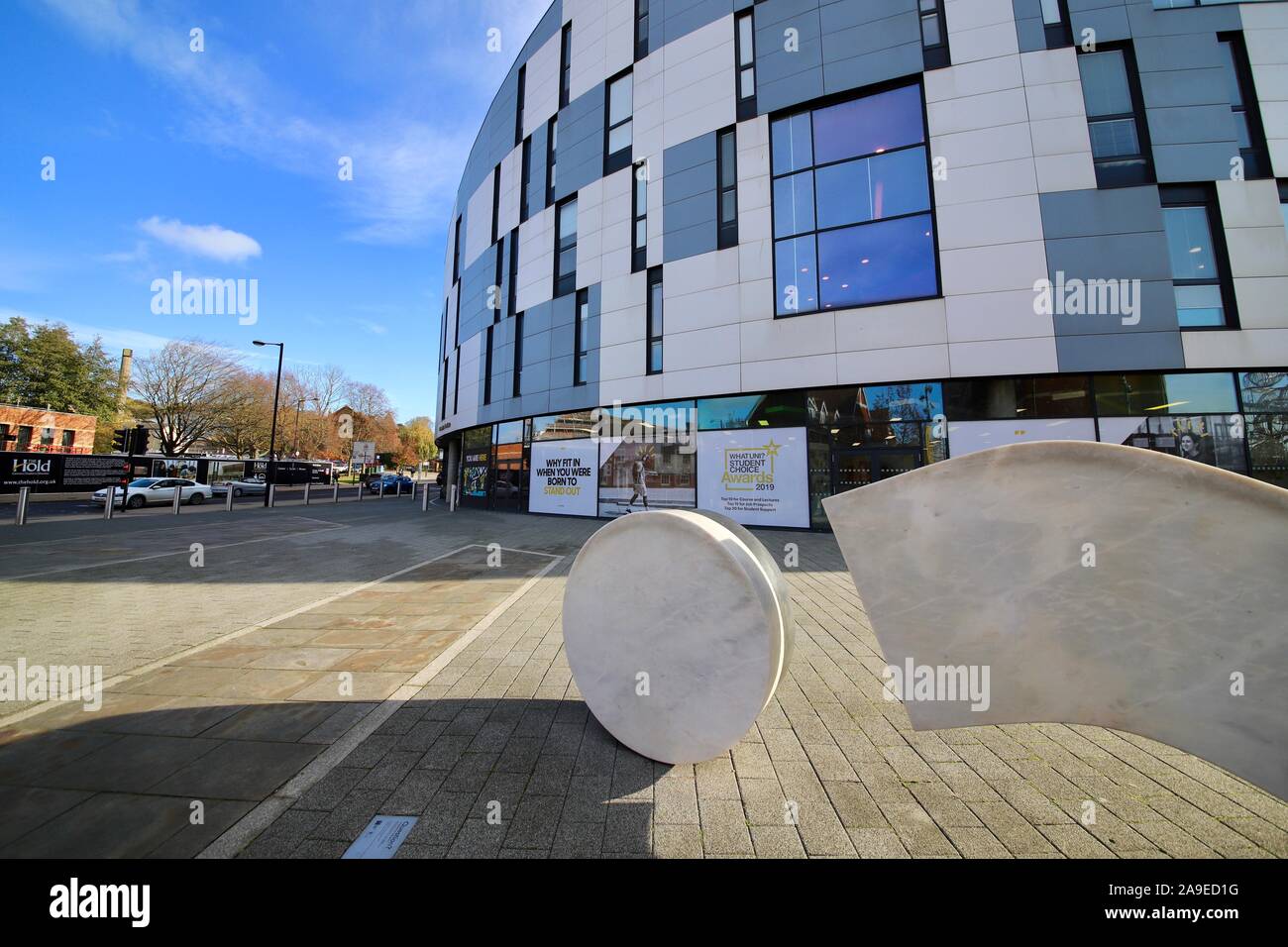 Ipswich, Suffolk, UK - 13 November 2019: Giant question mark sculpture ...