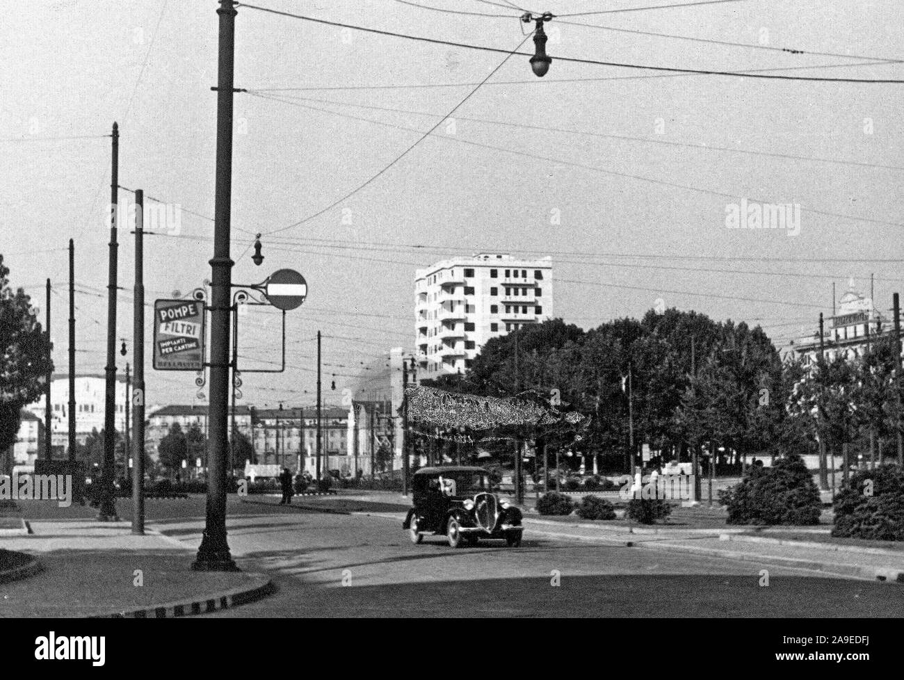 Eva Braun Collection (album 4) - Car driving down street in Milan Italy ...