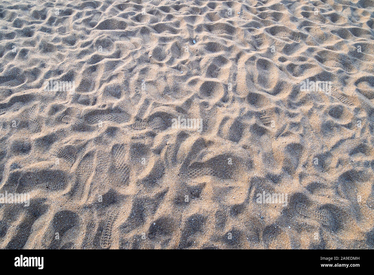 travel to South Korea - sand surface of Deungdae beach in Sokcho city ...