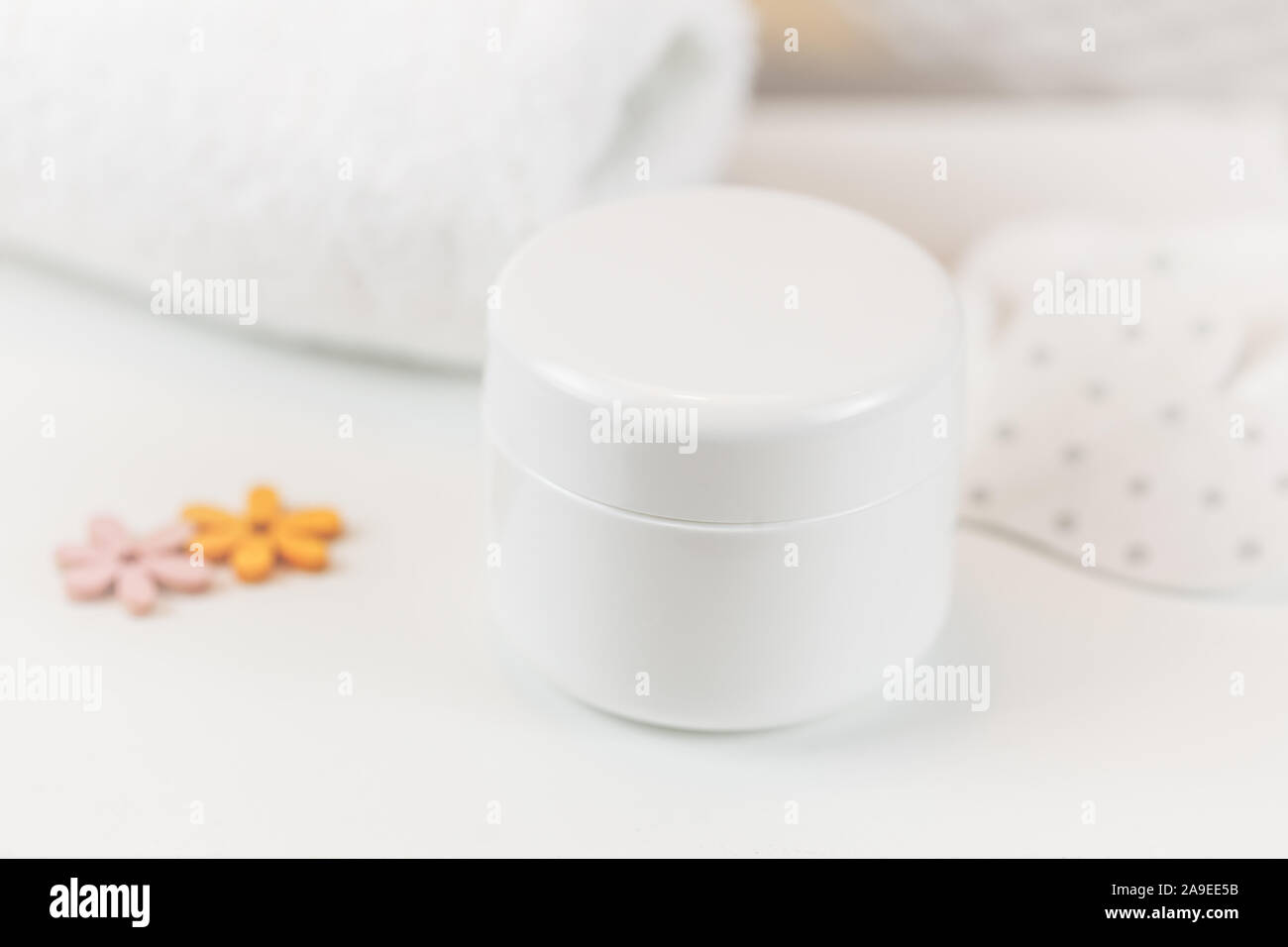 Skincare and cream production with valuable ingredients Stock Photo - Alamy