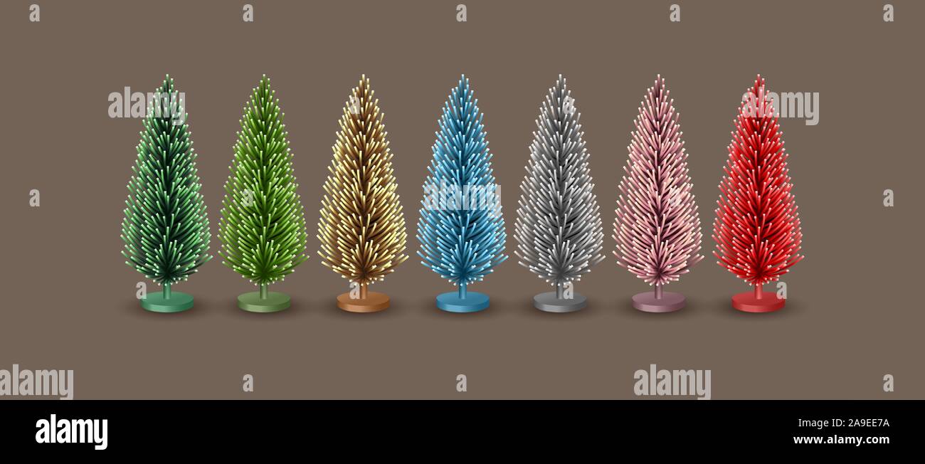 Artificial Christmas Tree Stock Vector Image & Art - Alamy