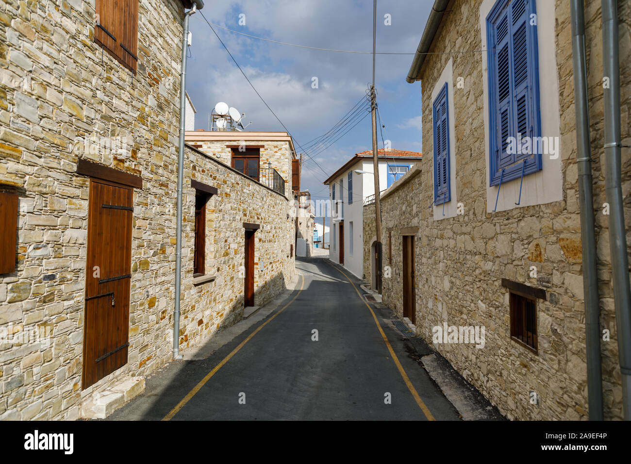 Traditional houses in Skarinou village, Cyprus Stock Photo - Alamy