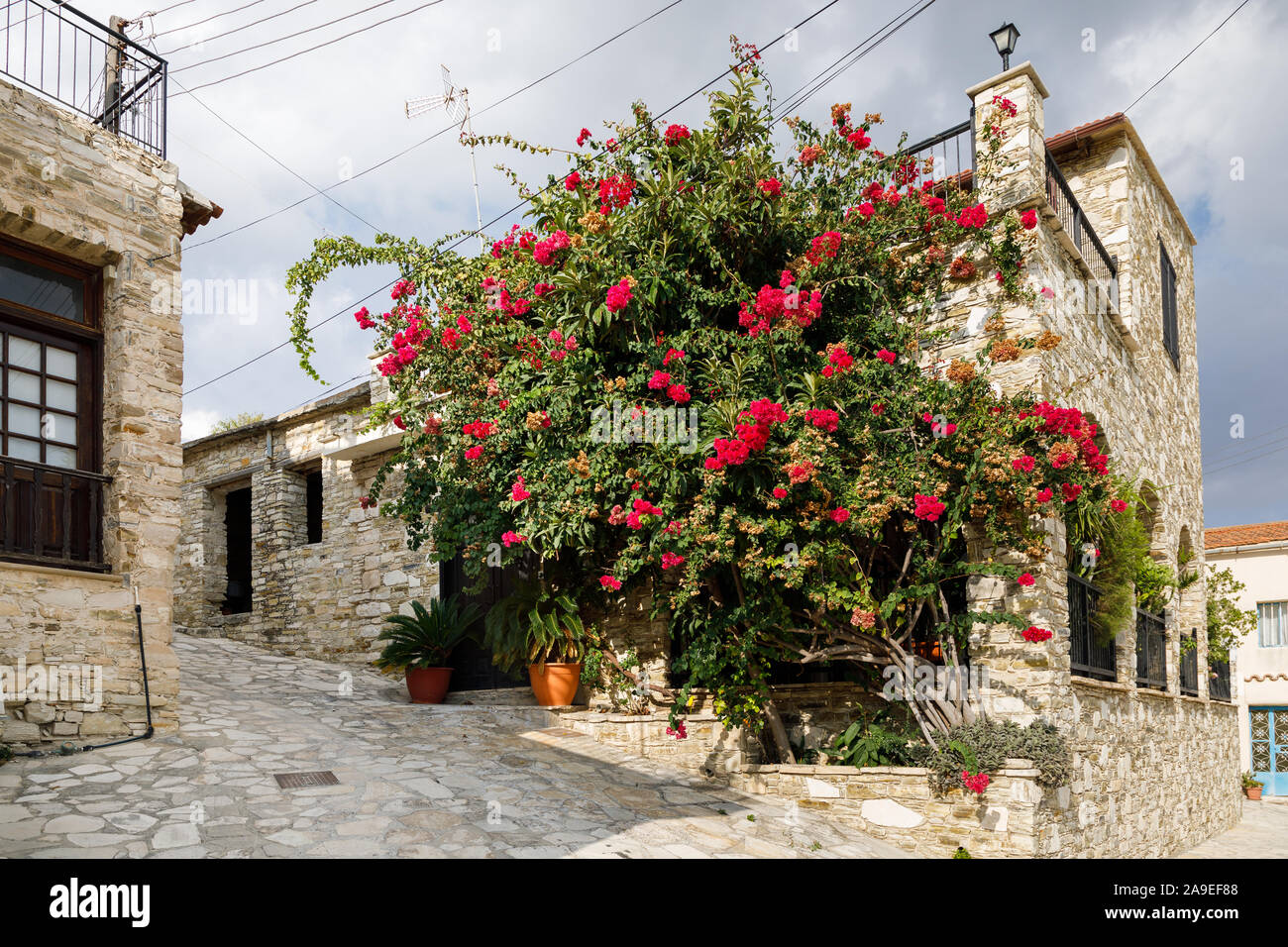 Traditional houses in Skarinou village, Cyprus Stock Photo - Alamy