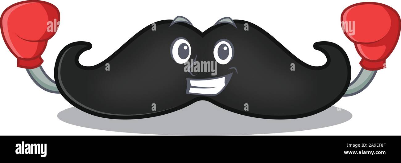 mustache character the on a stylized boxing Stock Vector Image & Art ...