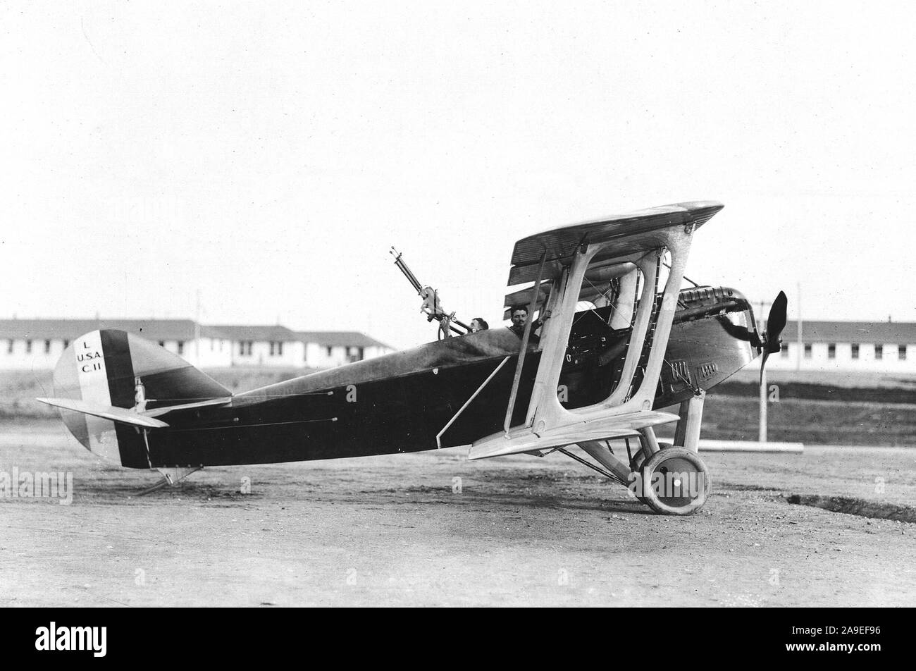 McCook Field, Dayton, O. Side view of the Lepere plane designed under ...