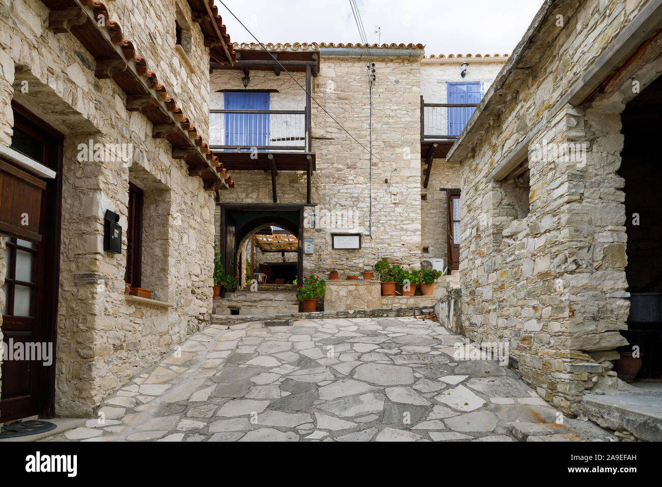 Traditional houses in Skarinou village, Cyprus Stock Photo - Alamy