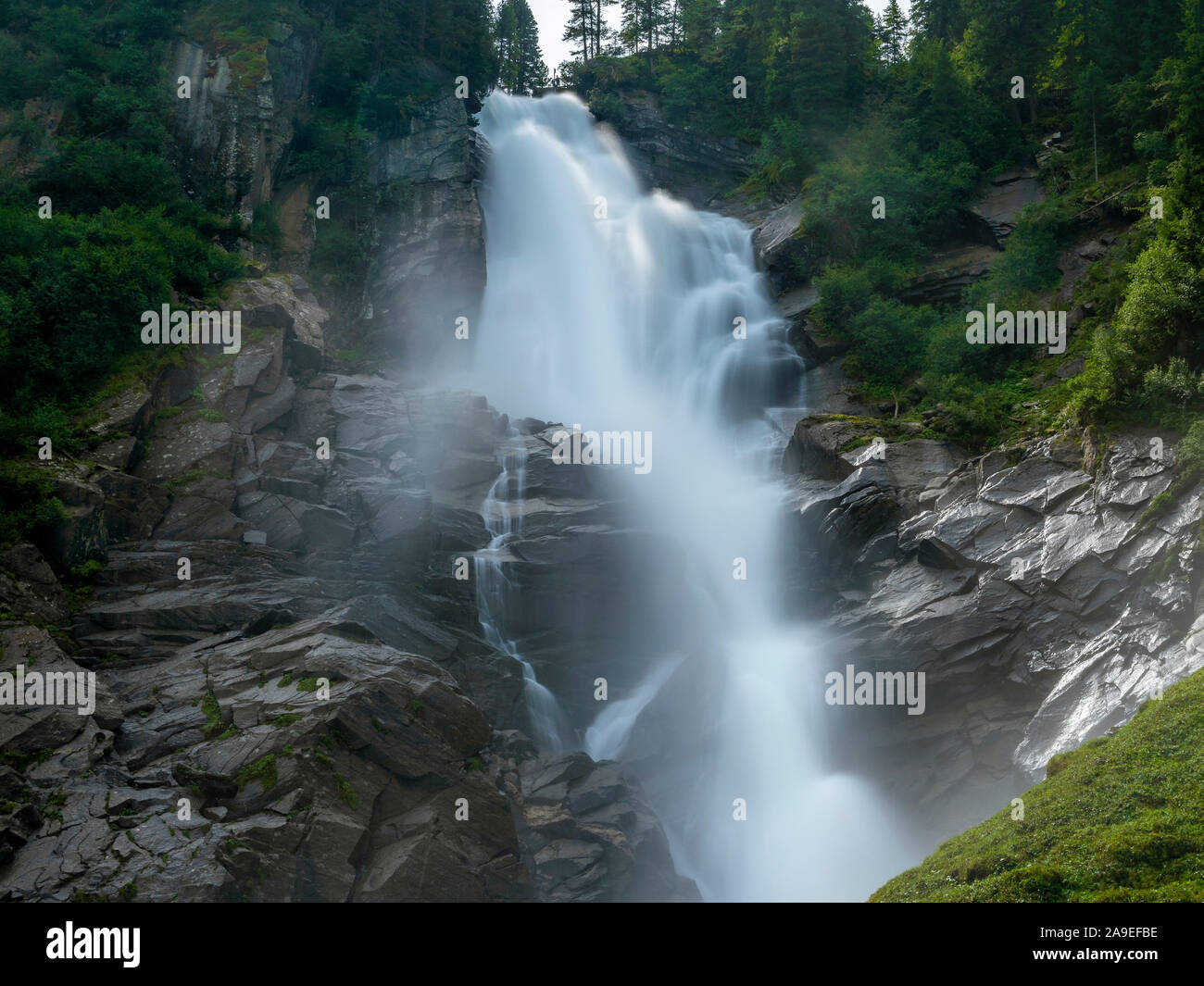 Krimml Waterfalls, High Tauern National Park, Krimml, Pinzgau region ...