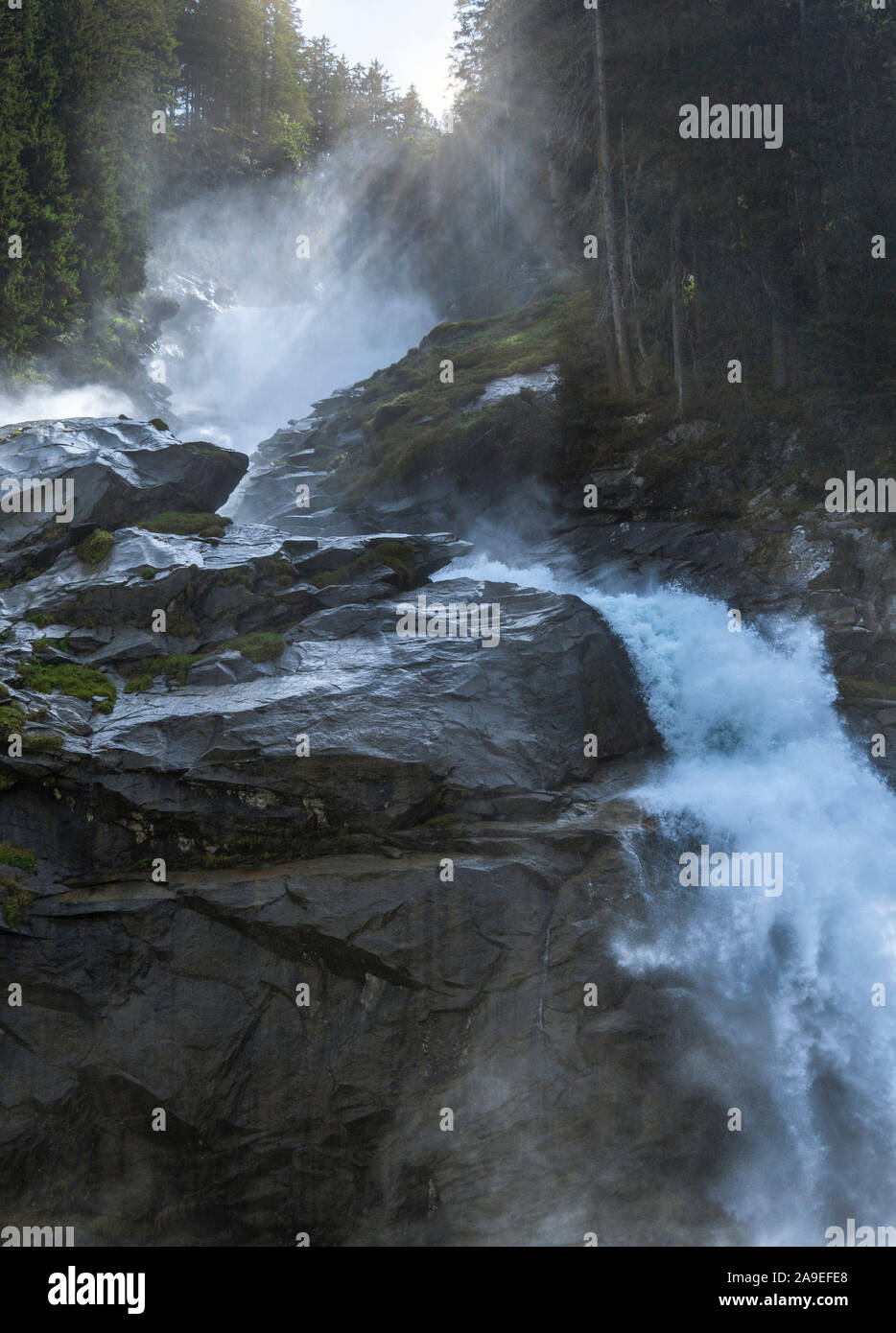Krimml Waterfalls, High Tauern National Park, Krimml, Pinzgau region ...