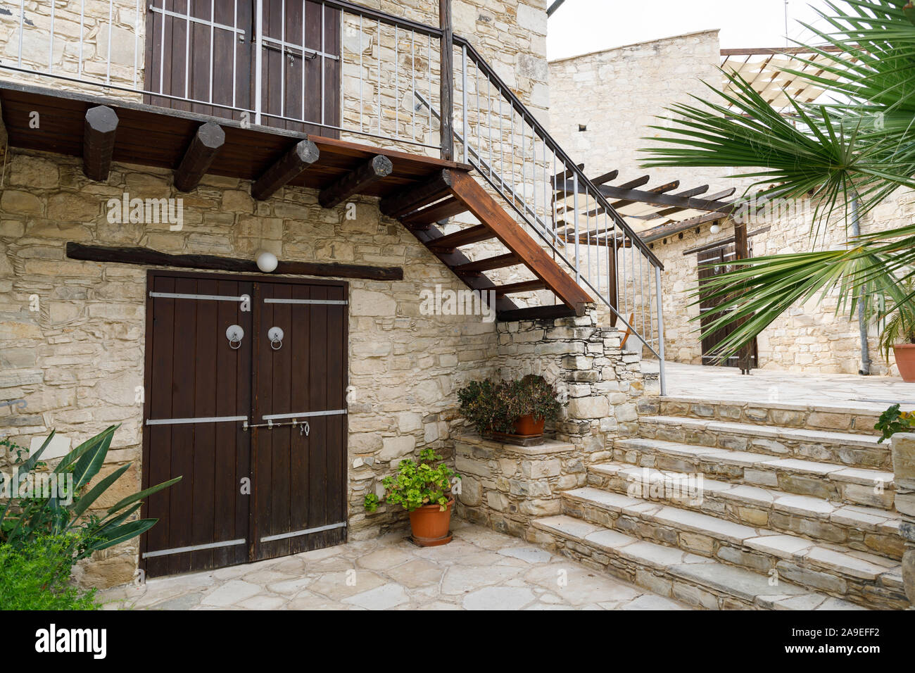 Traditional houses in Skarinou village, Cyprus Stock Photo - Alamy