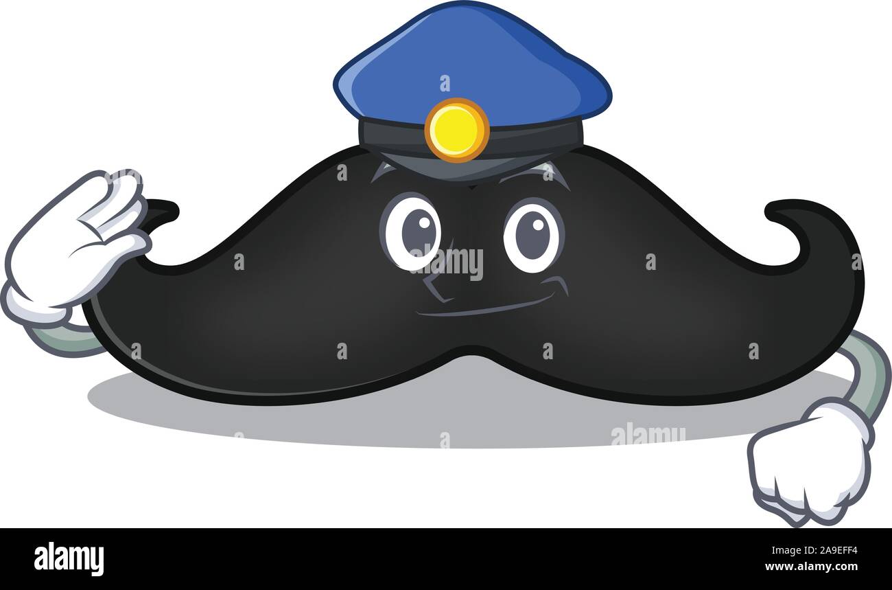 mustache character the on a stylized police Stock Vector Image & Art ...