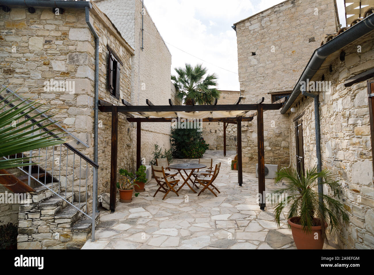 Traditional houses in Skarinou village, Cyprus Stock Photo - Alamy