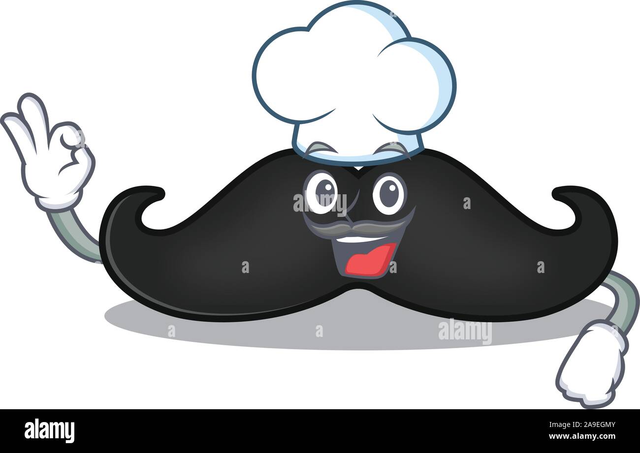 mustache mascot isolated with the chef cartoon Stock Vector Image & Art ...