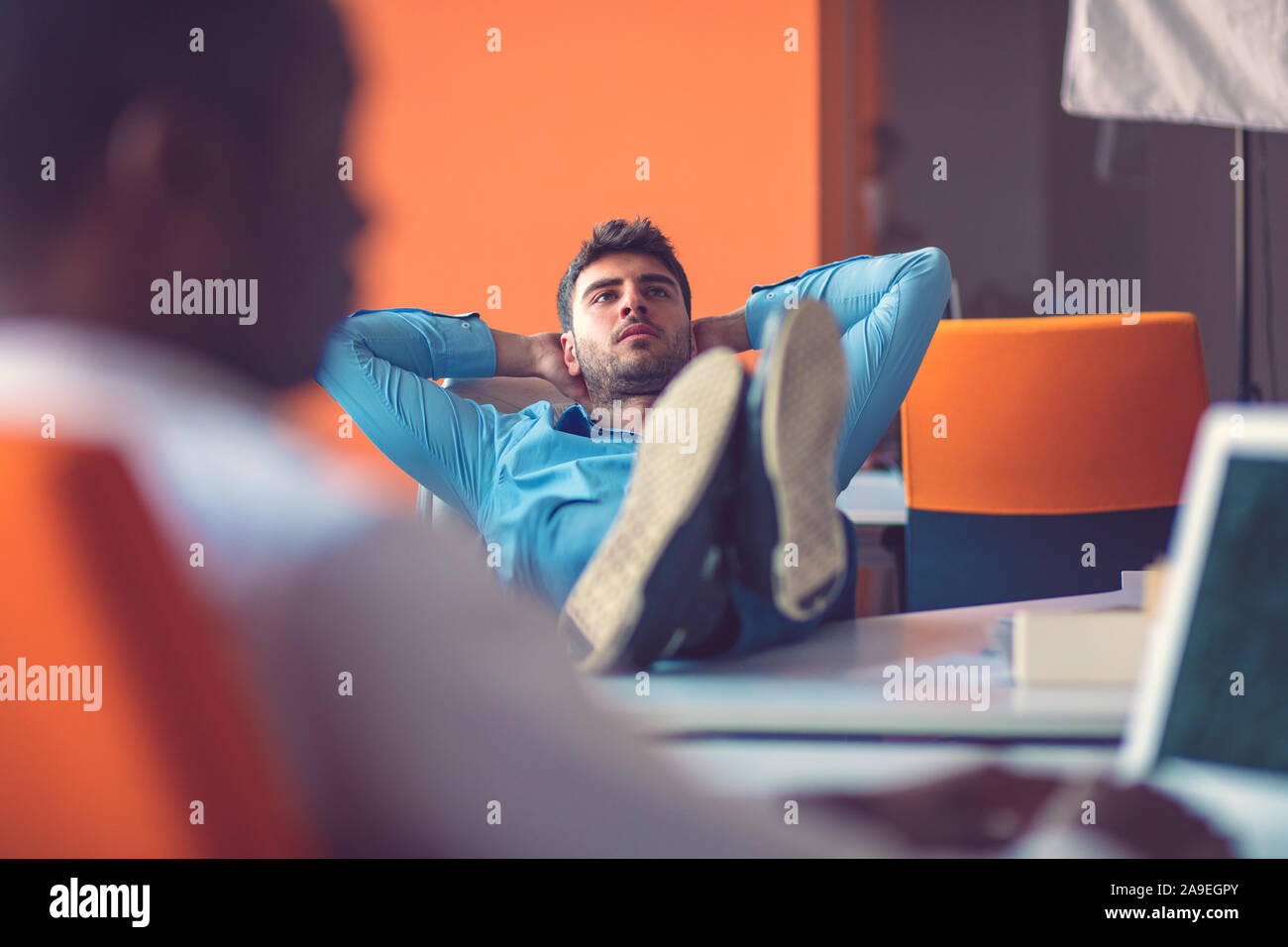 startup business people group working everyday job at modern office ...