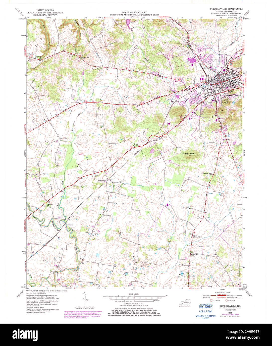 Map of russellville Cut Out Stock Images & Pictures - Alamy