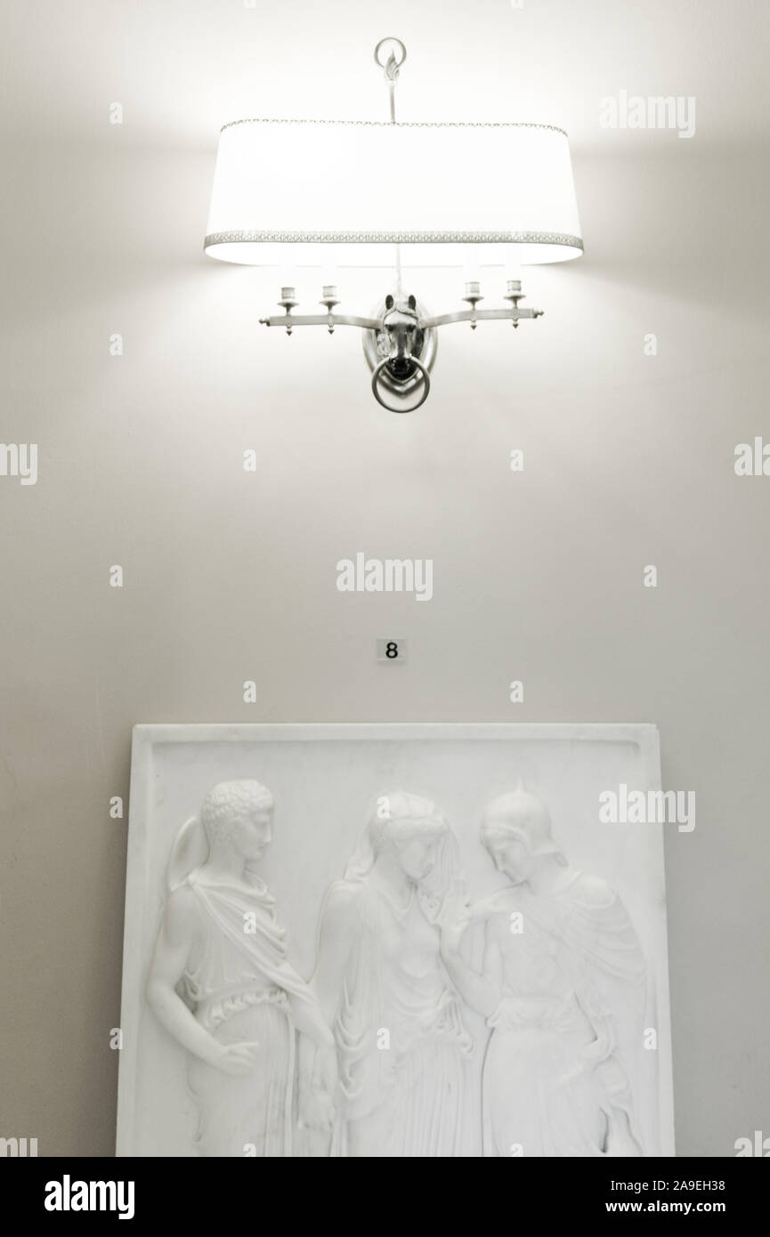 Achilleion, Corfu, piece of art, marble Stock Photo - Alamy