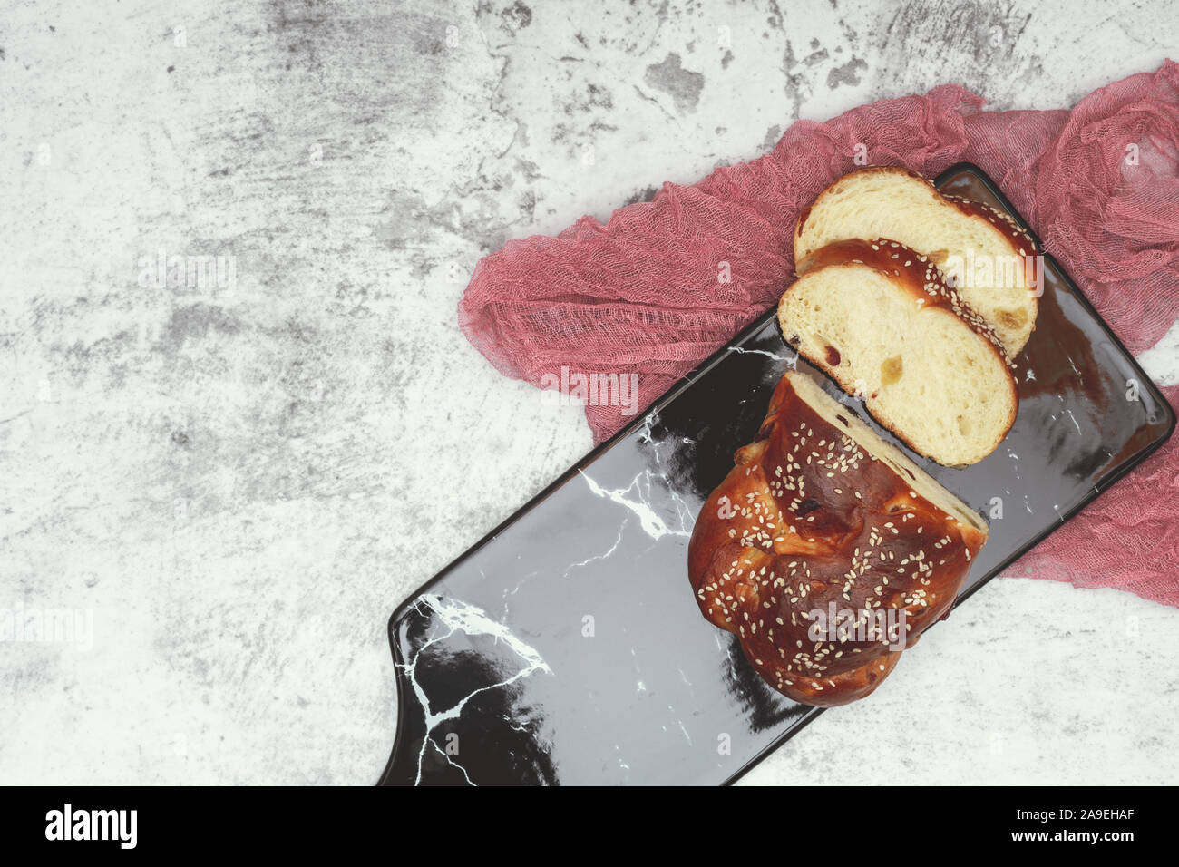 Flat loaf of bread hi-res stock photography and images - Alamy