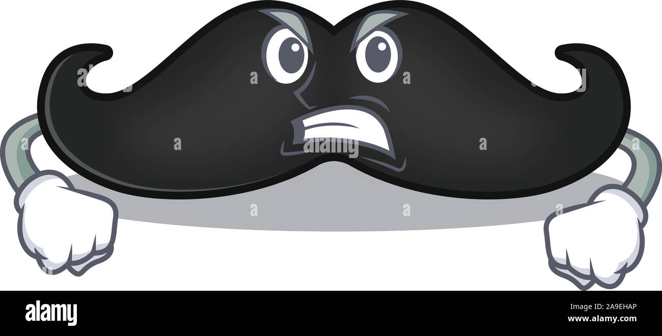 angry mustache with in the cartoon shape Stock Vector Image & Art - Alamy