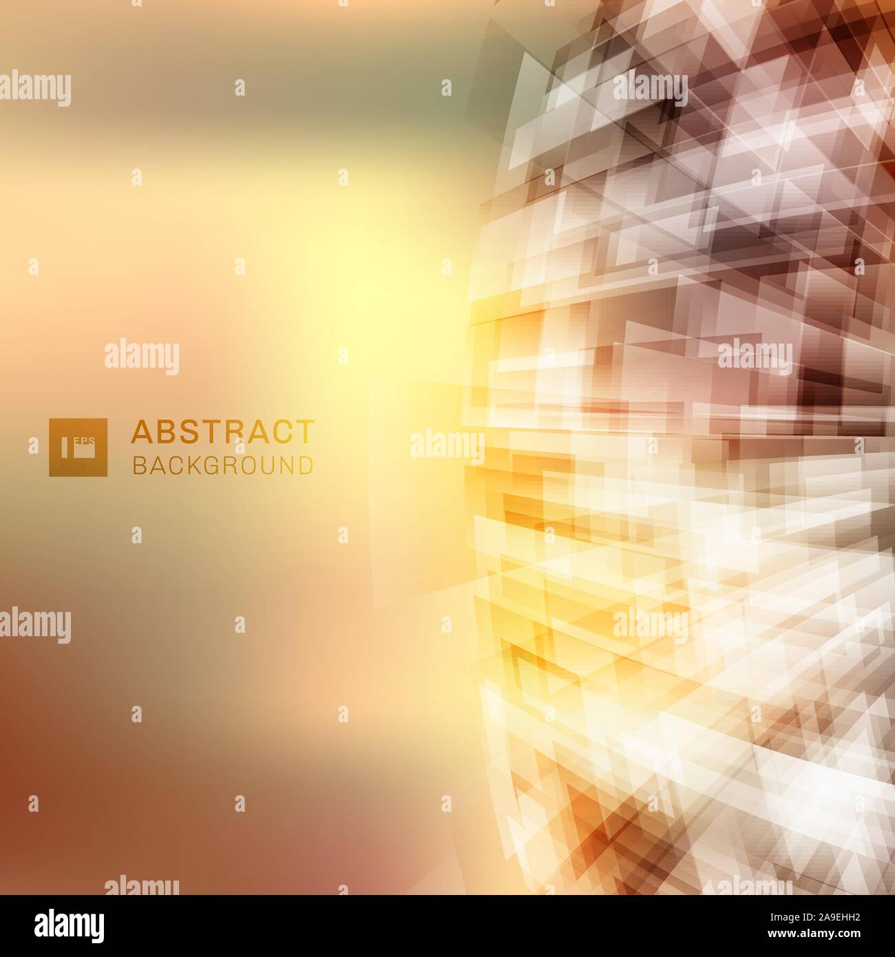 Abstract virtual technology 3D futuristic geometric overlapping on glowing background with ...