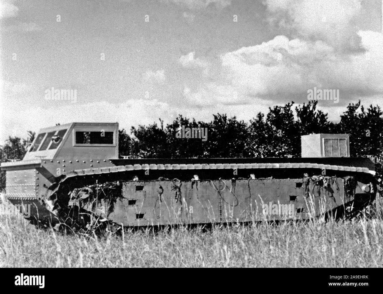 A right side view of the Roebling Alligator tractor as it sits in a ...