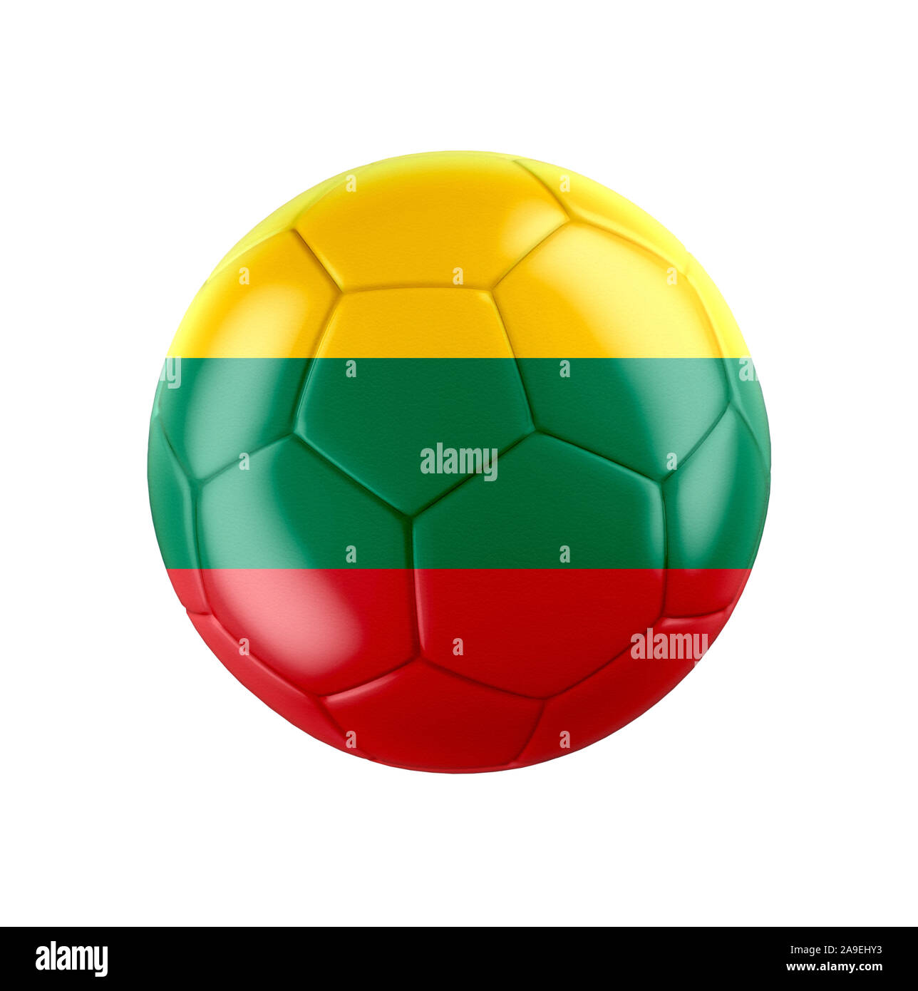 Soccer football ball with flag of Lithuania Stock Photo - Alamy