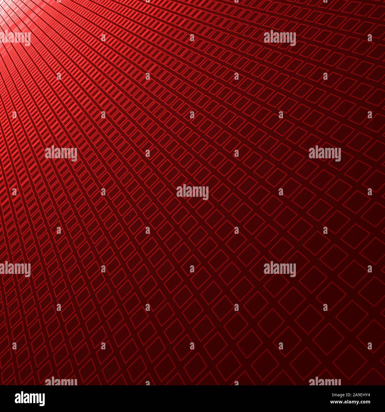 Abstract red gradient radial background with diagonal perspective ...