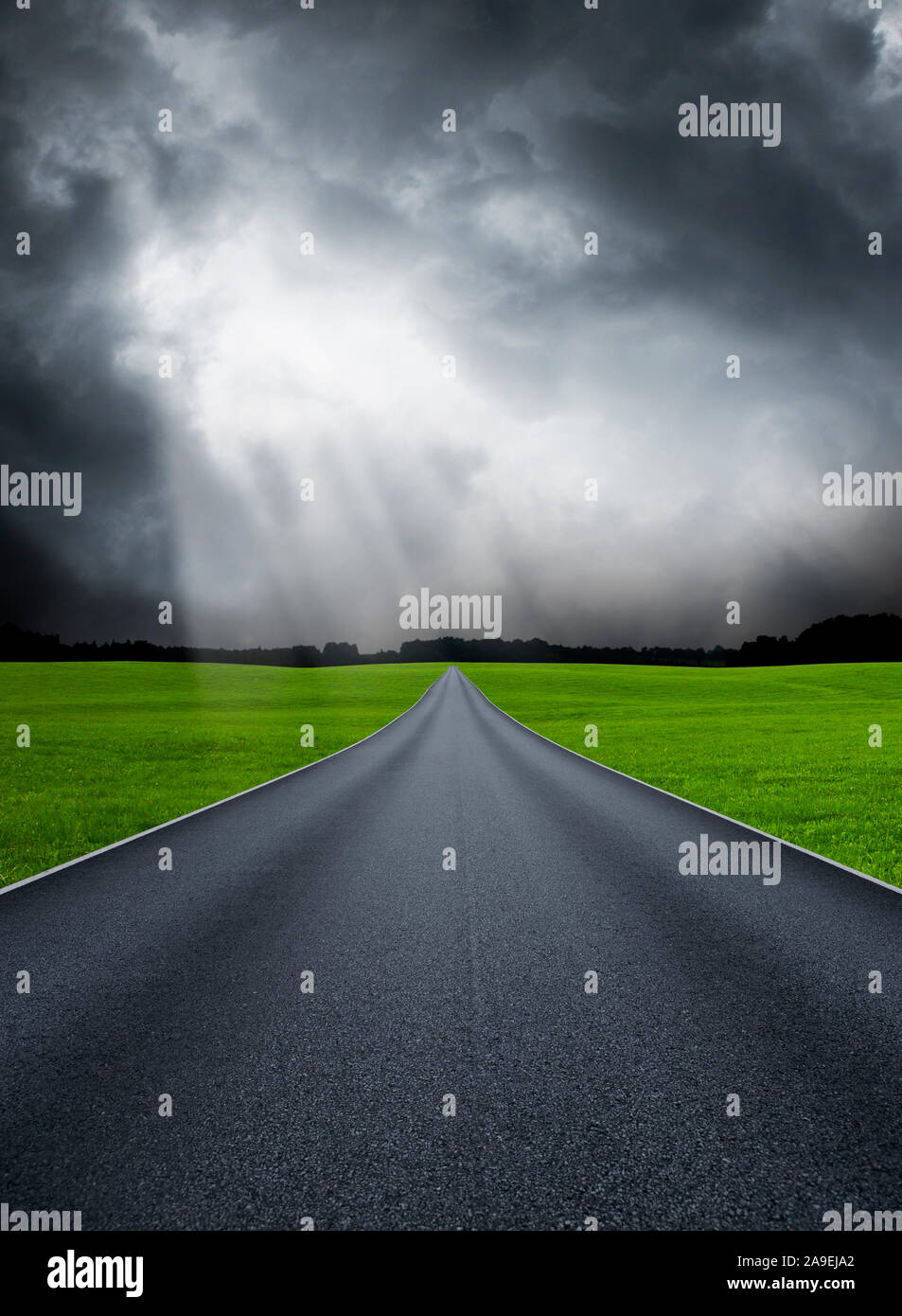 Driving In Lightning Storm High Resolution Stock Photography and Images ...