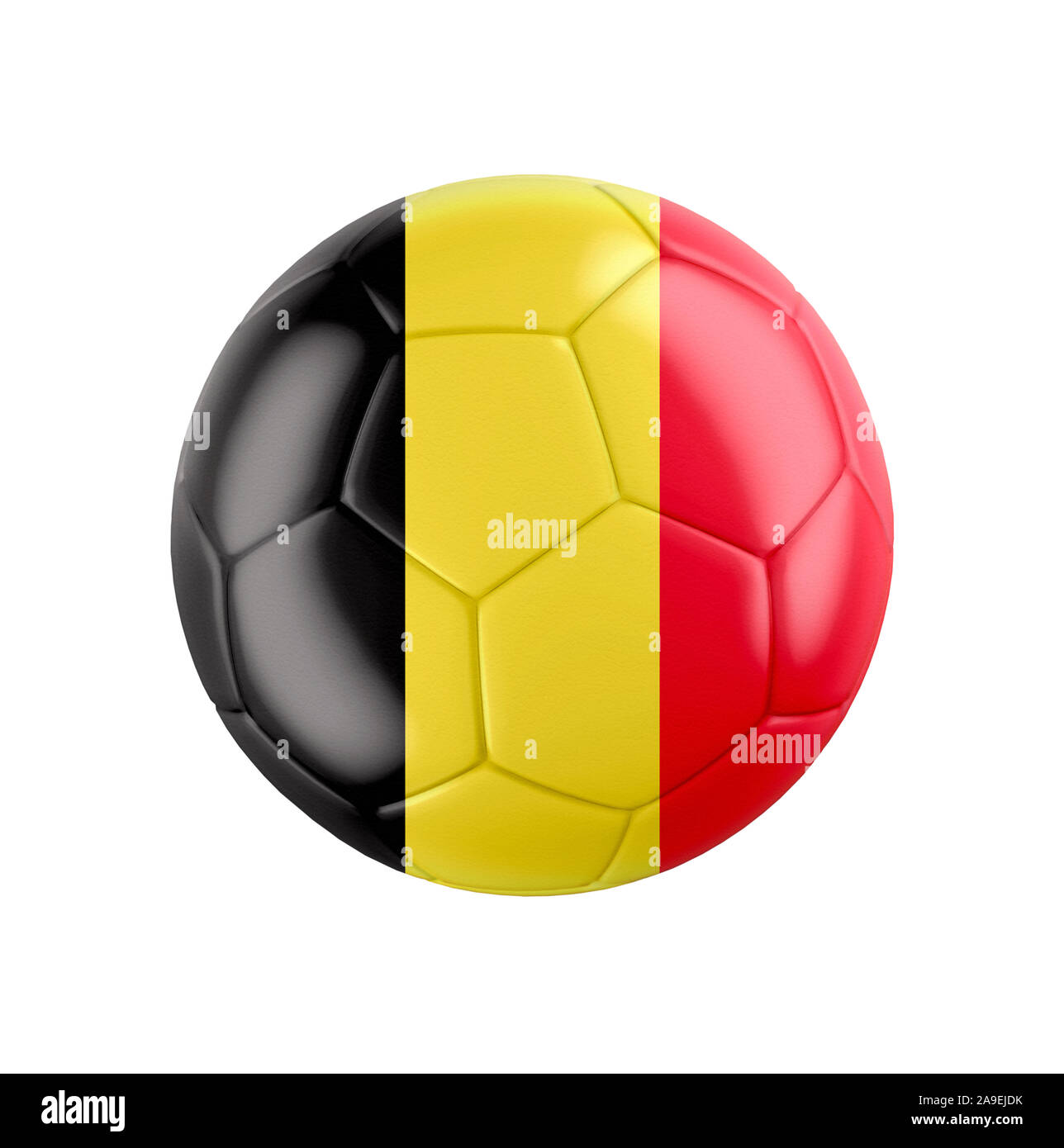 Soccer football ball with flag of Belgium Stock Photo - Alamy