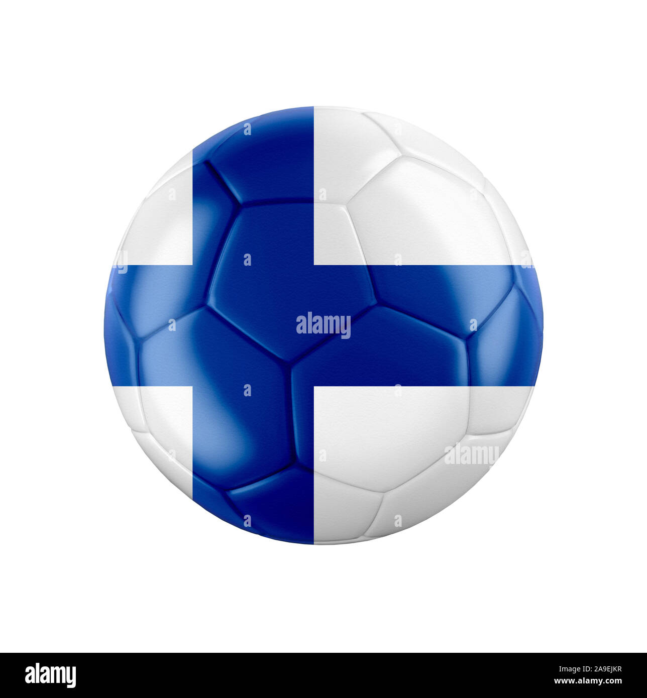 Soccer football ball with flag of Finland Stock Photo - Alamy