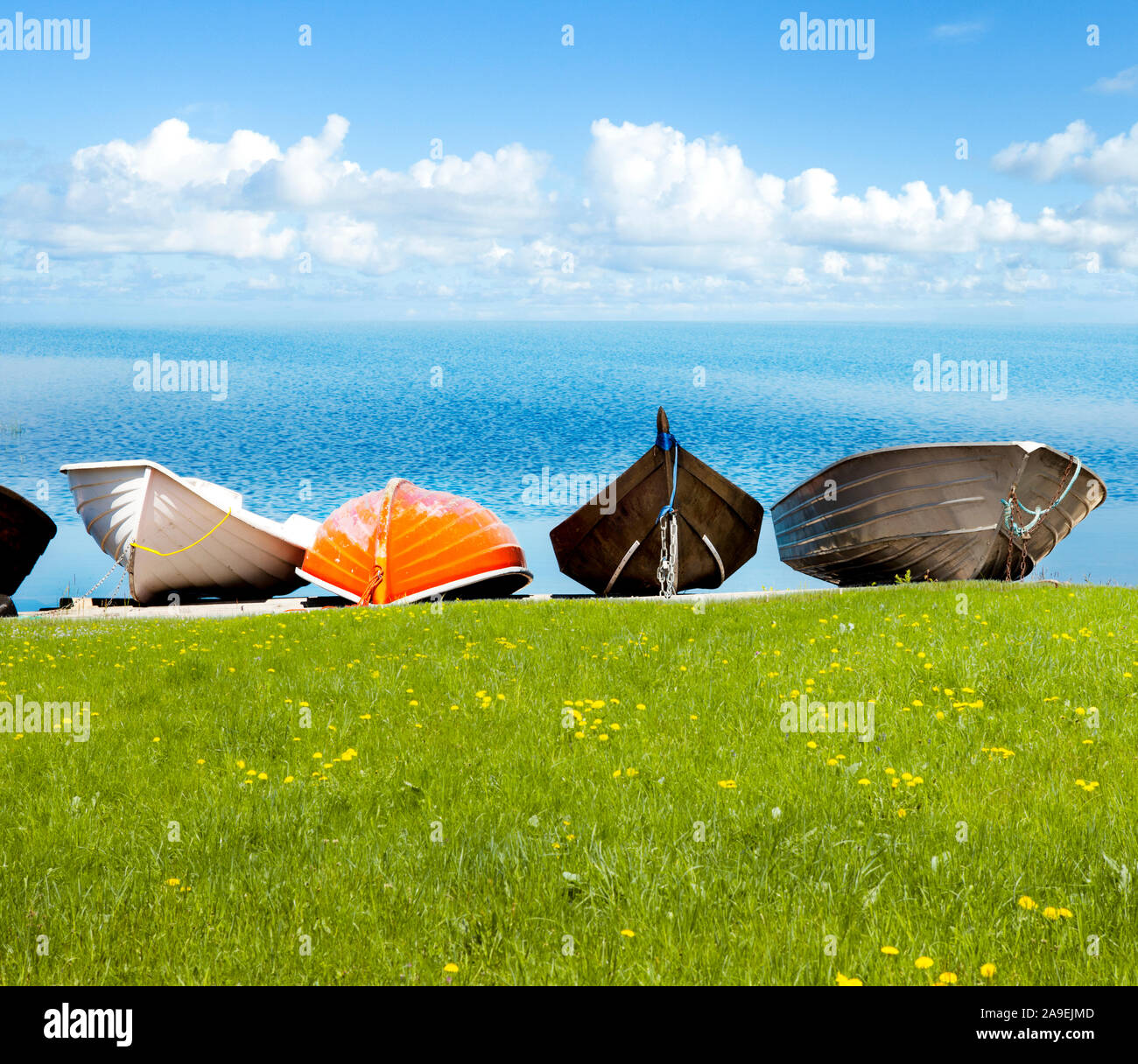 Rowboats by riverside hi-res stock photography and images - Alamy