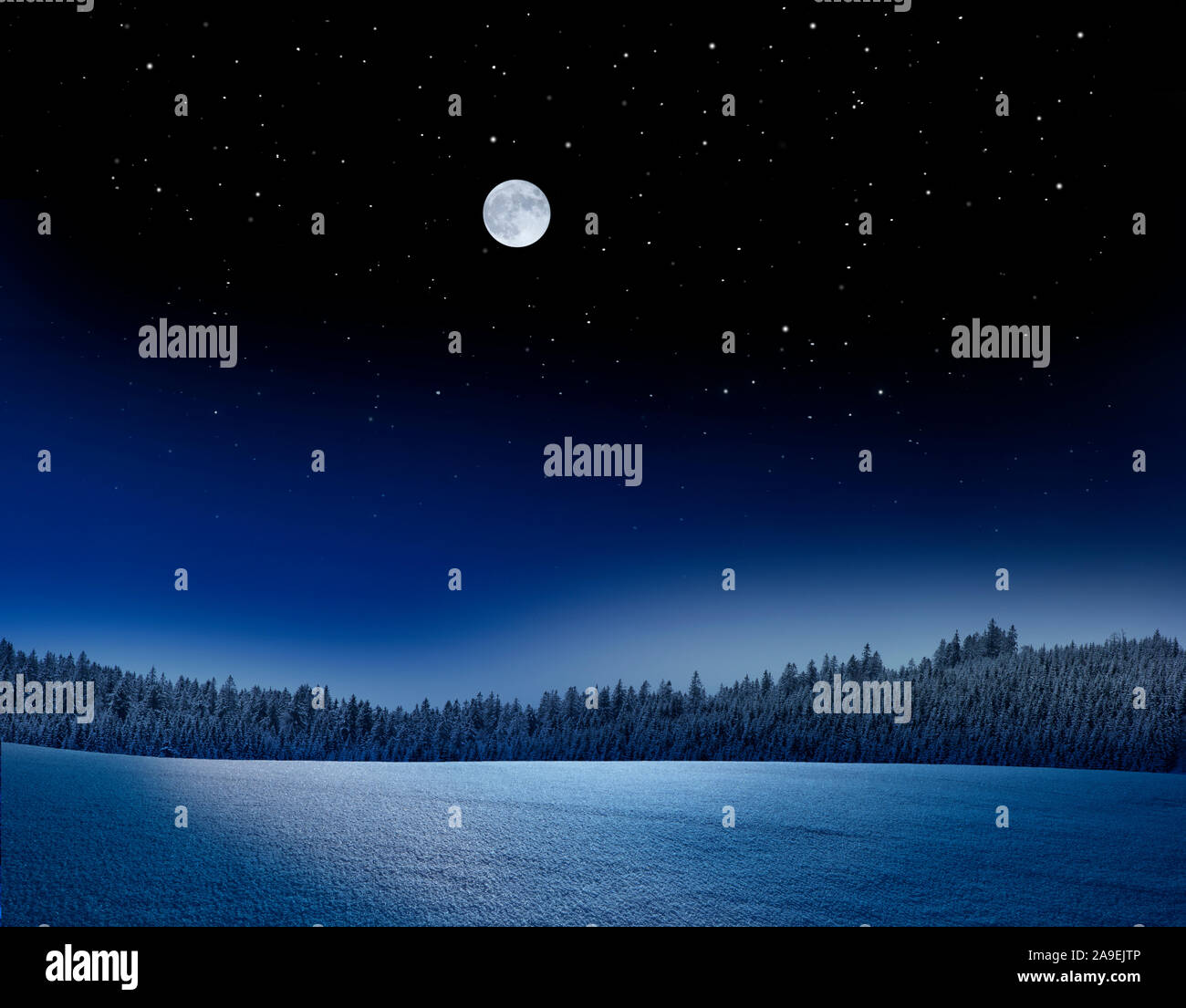 Night nighttime moon moonlight firmament hi-res stock photography and ...
