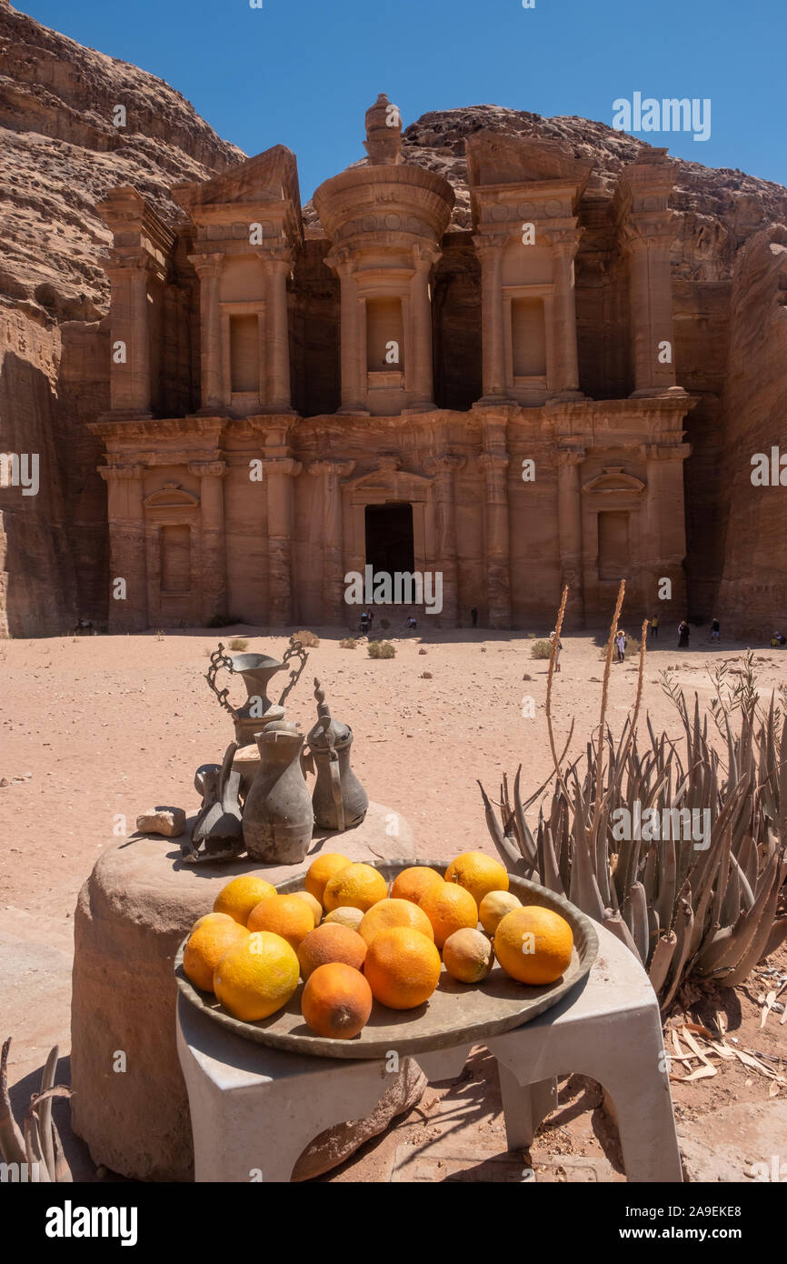 The Monastery, Petra's largest monument, in Jordan Stock Photo - Alamy